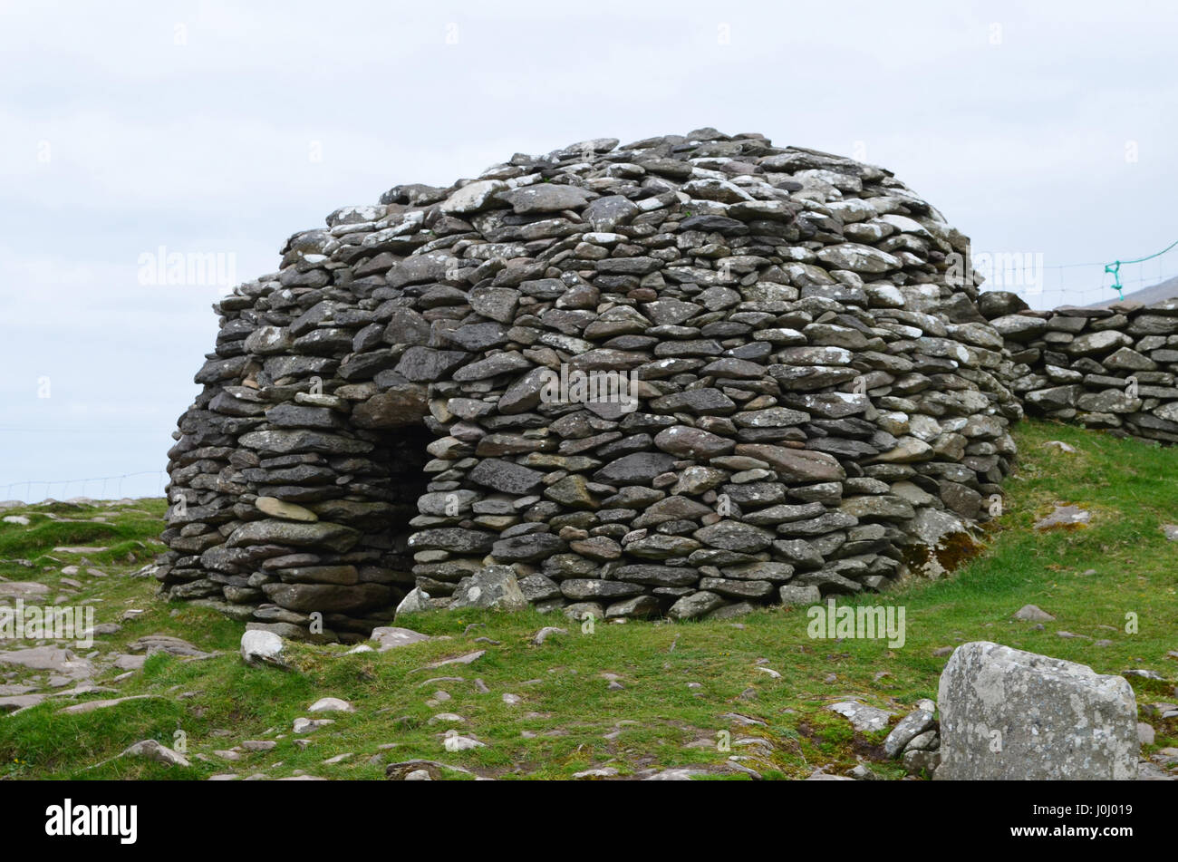 Beehive huts almost completely intact in Southwestern Ireland Stock ...