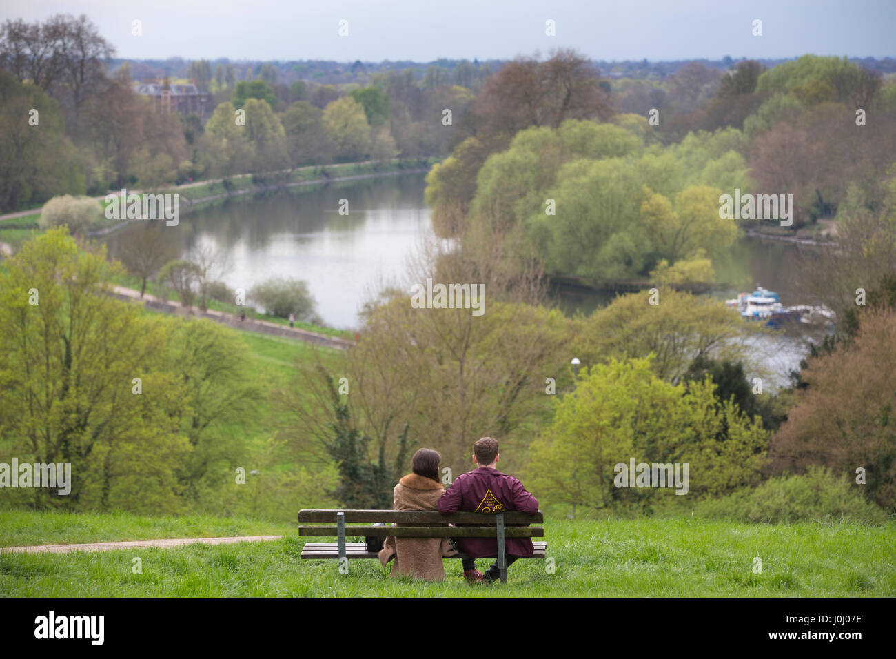 The Thames Path, Teddington Weir and Lock to Richmond along the south ...