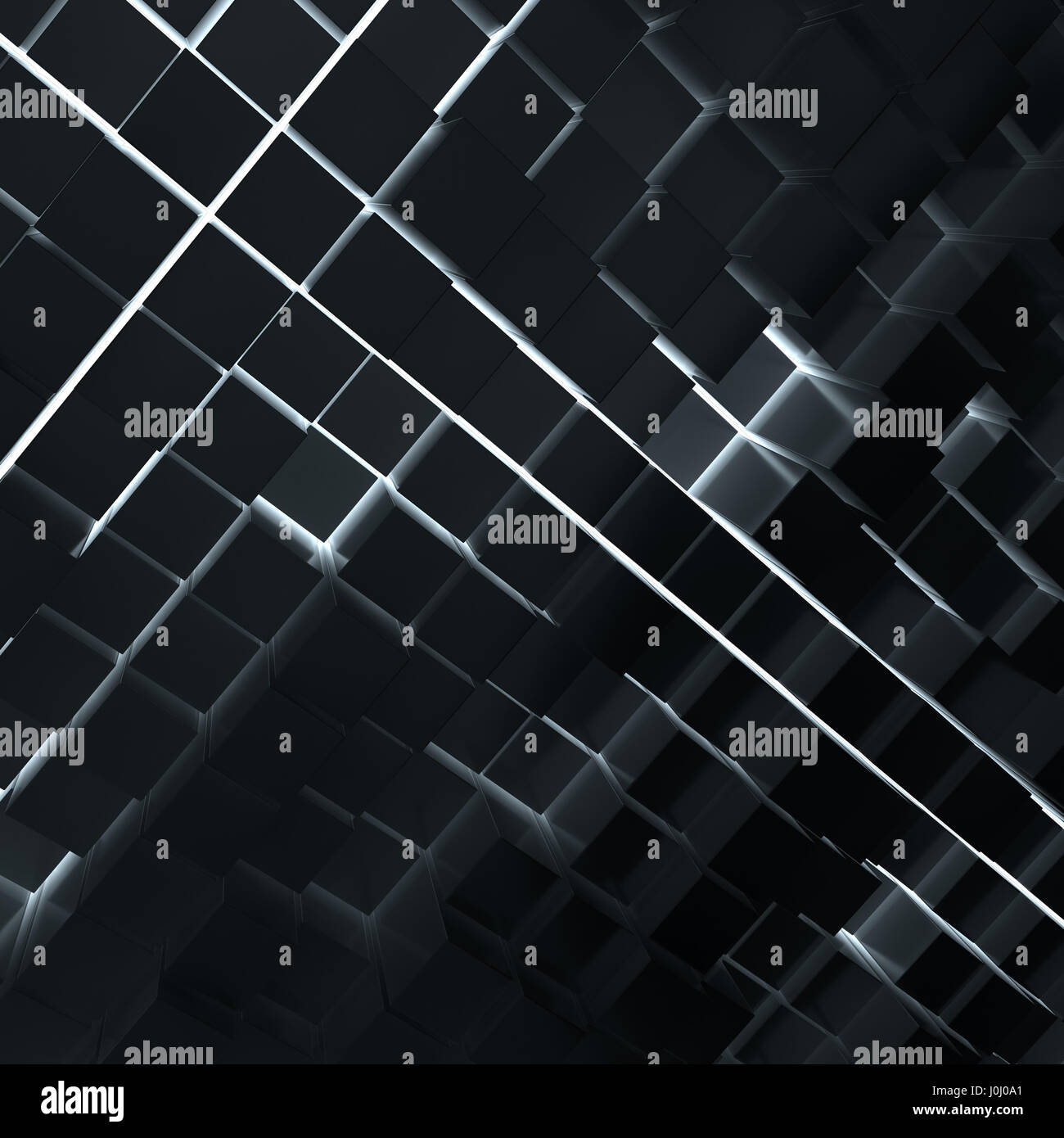 Abstract background from dark cubes Stock Photo - Alamy