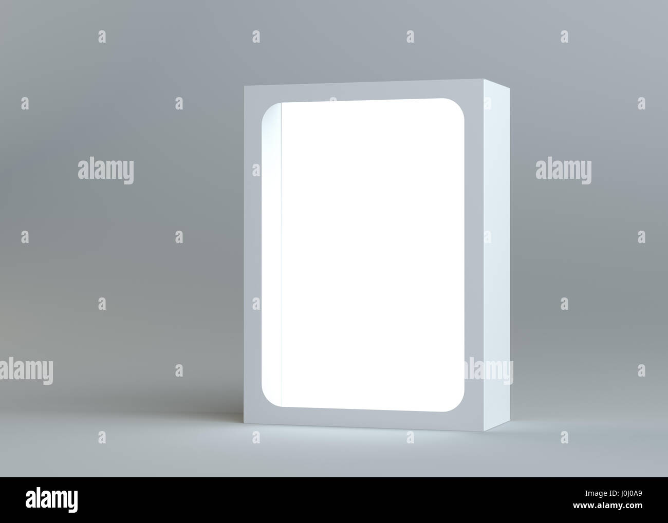 A realistic white empty packaging cardboard box Stock Photo - Alamy