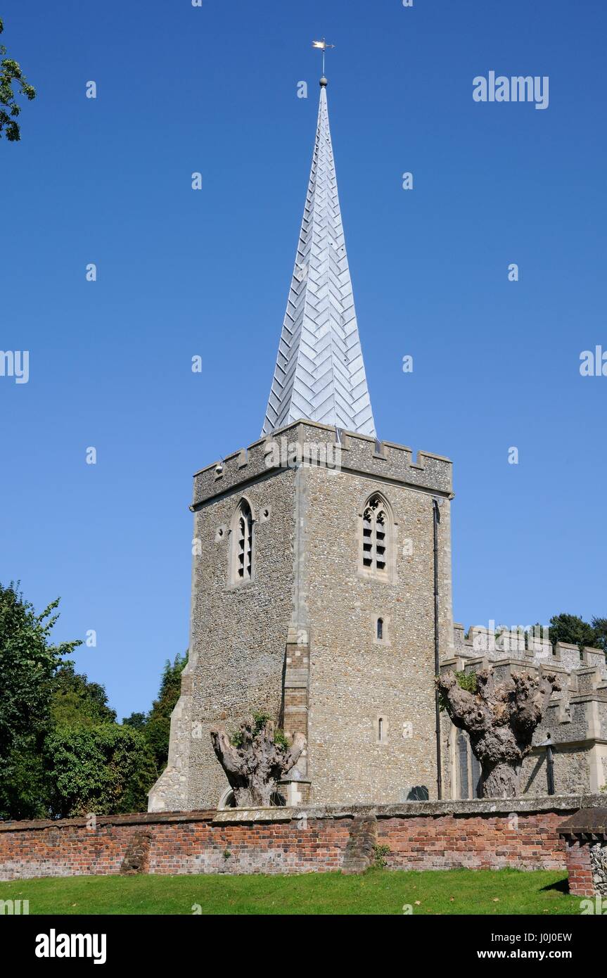 St Nicholas Church, Stevenage, Hertfordshire, dates to the twelfth ...