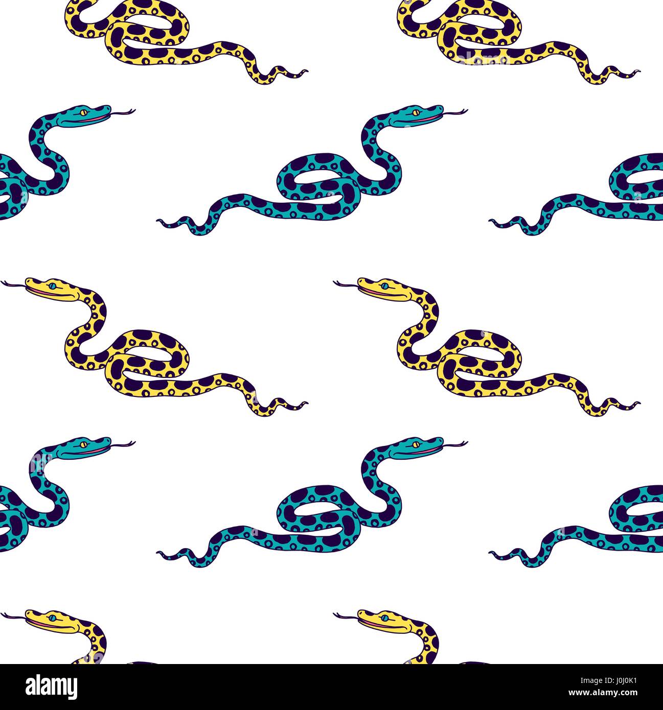 Vector illustration of tropical snake Stock Vector Image & Art - Alamy