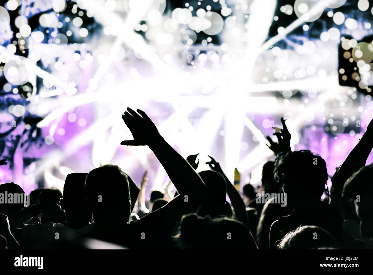 Festive crowd celebrating hi-res stock photography and images - Alamy