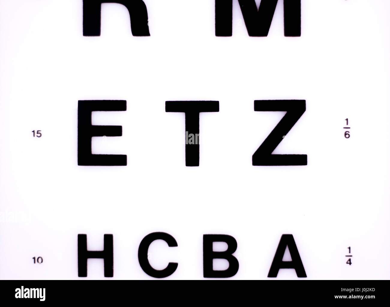 Opticians ophthalmology and optometry eye test chart to test sight and ...
