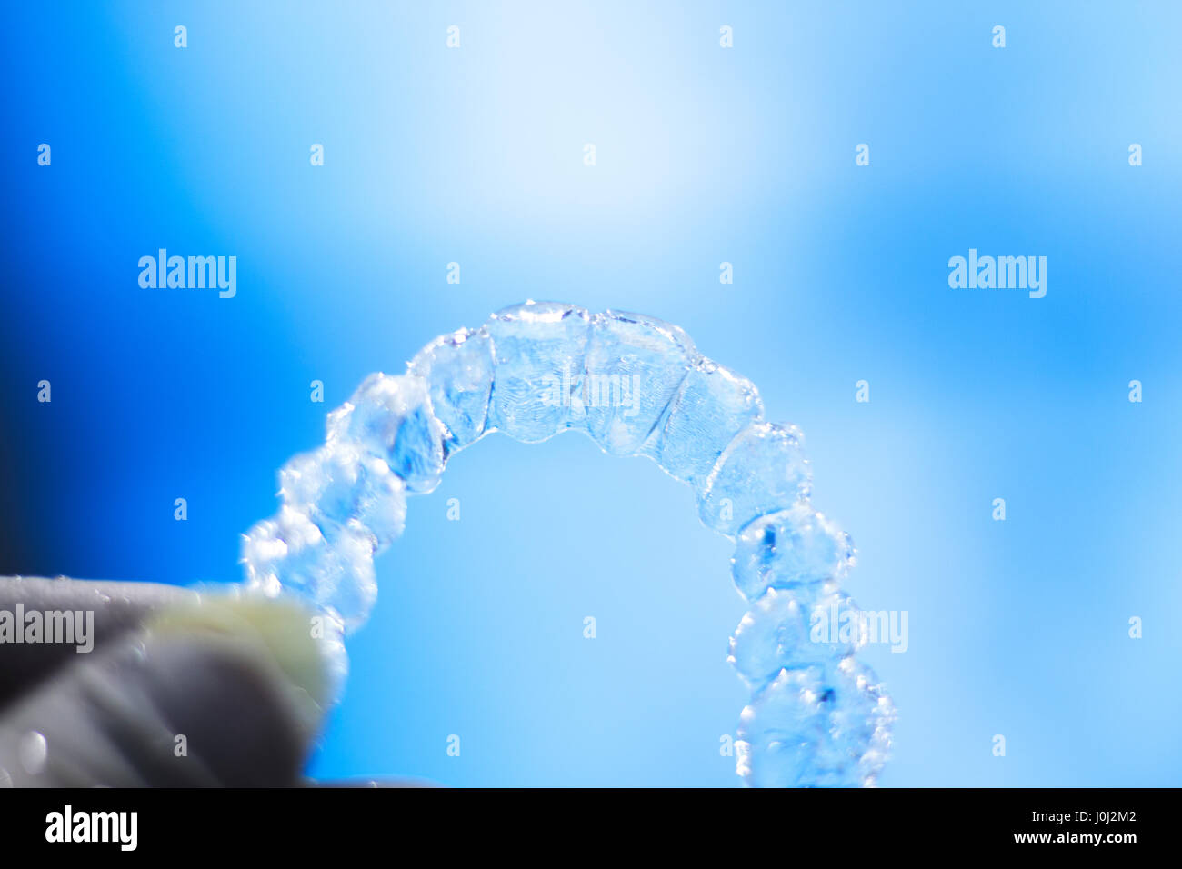 Invisible retainers dental straightener and aligner brackets used to ...