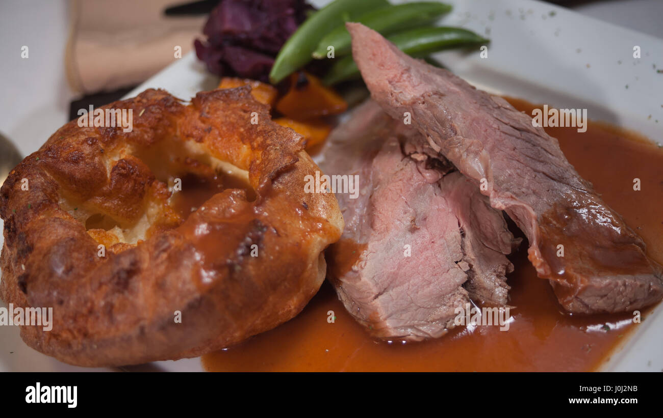 Food and Brandy Restaurant Service Stock Photo - Alamy