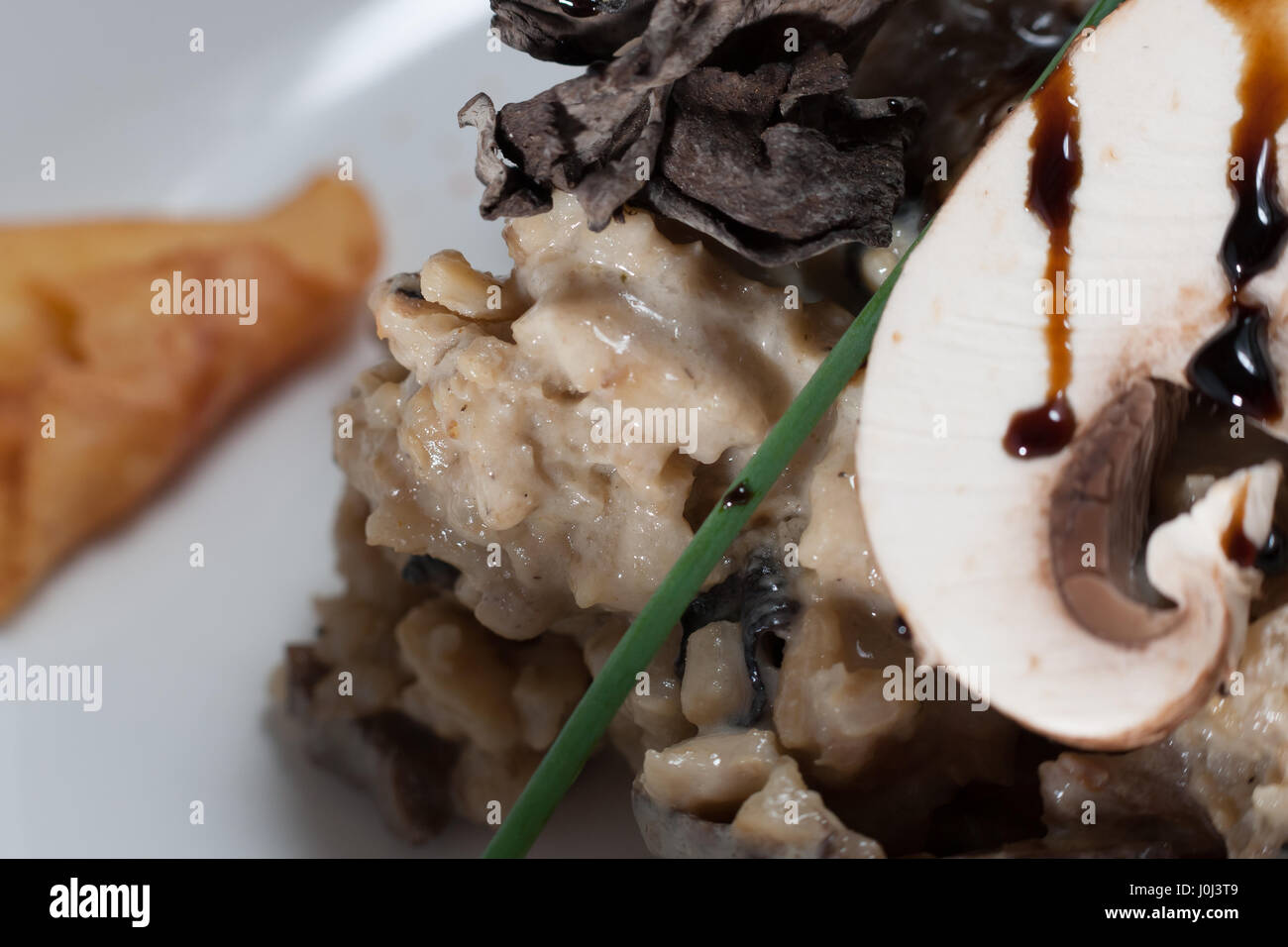 Food and Brandy Restaurant Service Stock Photo - Alamy