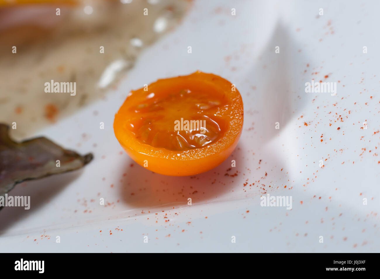 Food and Brandy Restaurant Service Stock Photo - Alamy