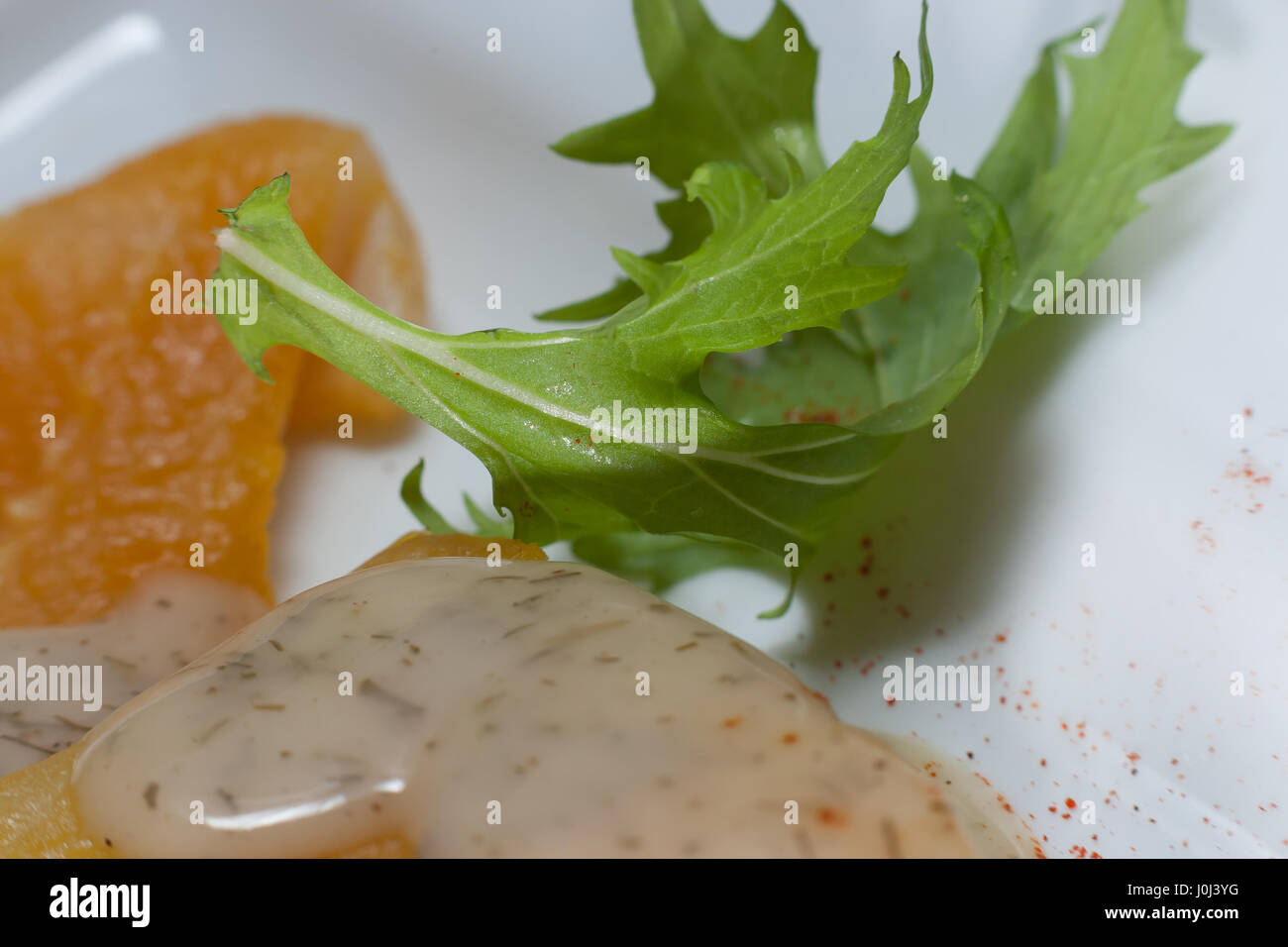 Food and Brandy Restaurant Service Stock Photo - Alamy