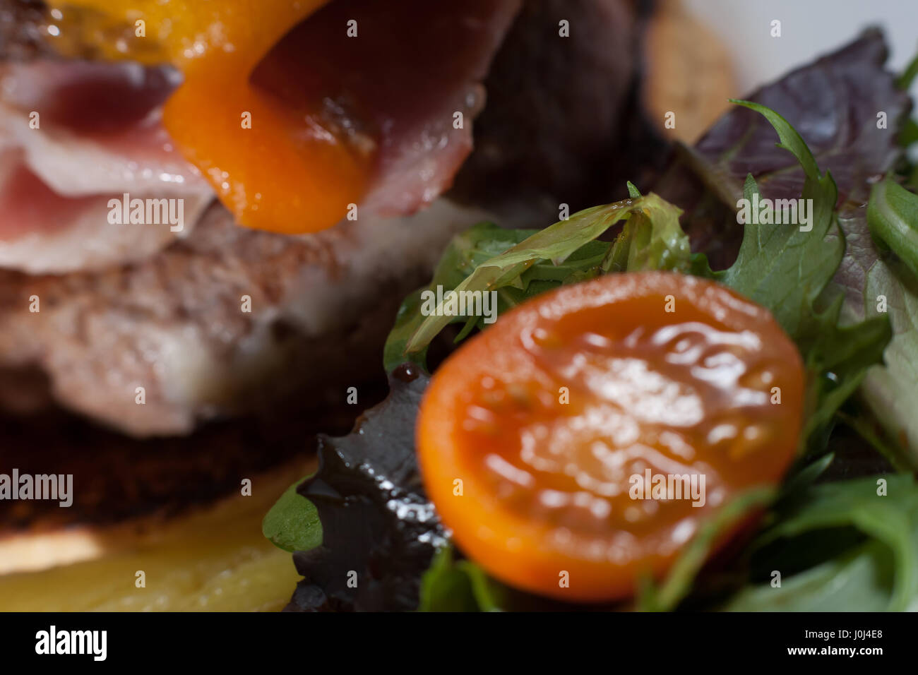 Food and Brandy Restaurant Service Stock Photo - Alamy