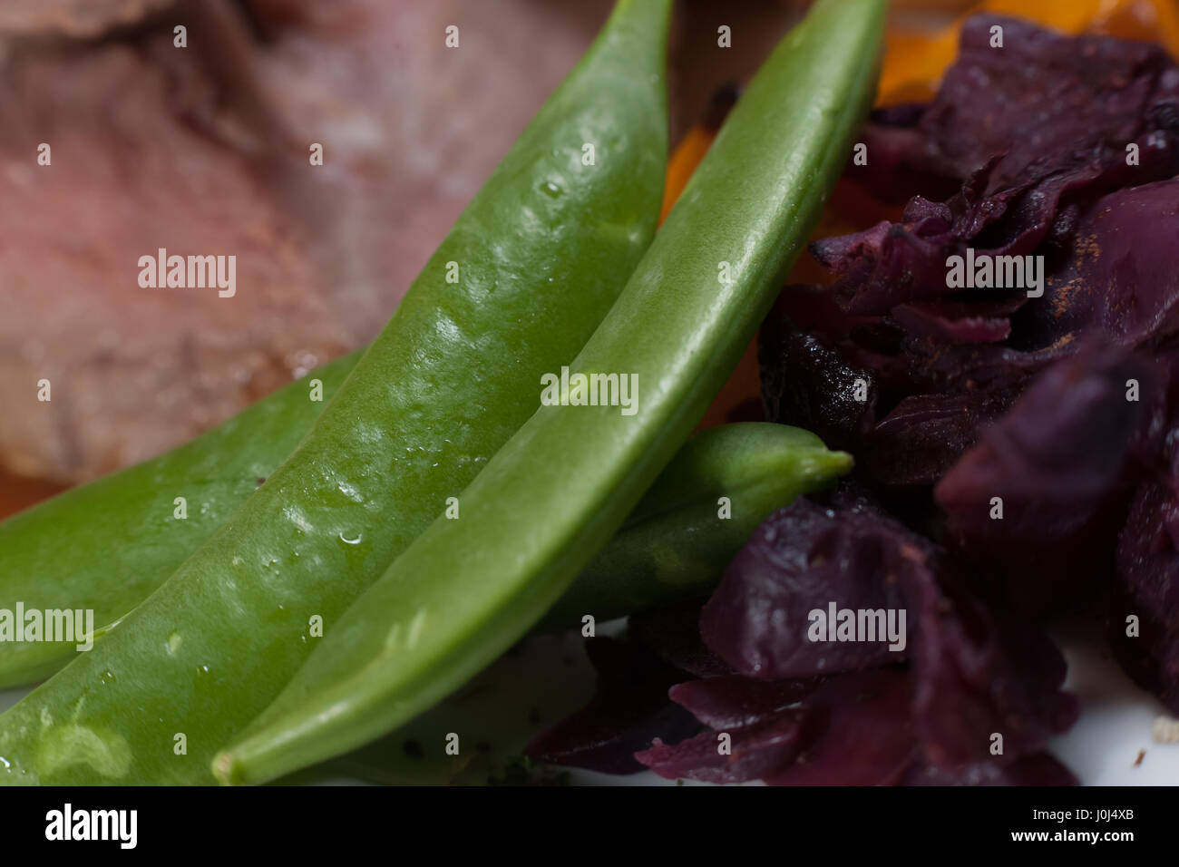 Food and Brandy Restaurant Service Stock Photo - Alamy