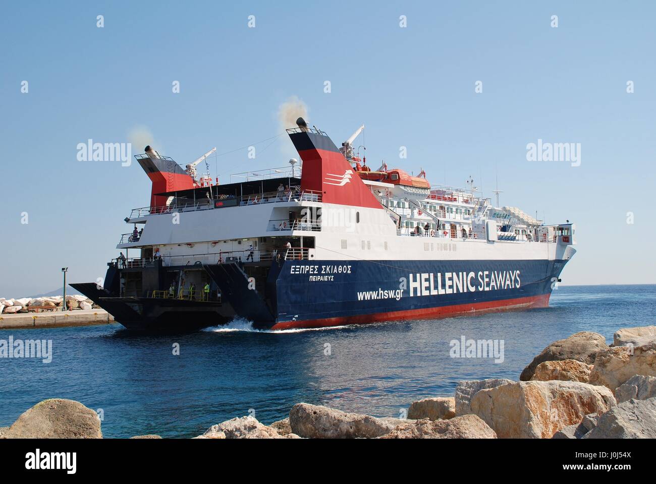 Greece sporades skiathos ferry hi-res stock photography and images - Alamy