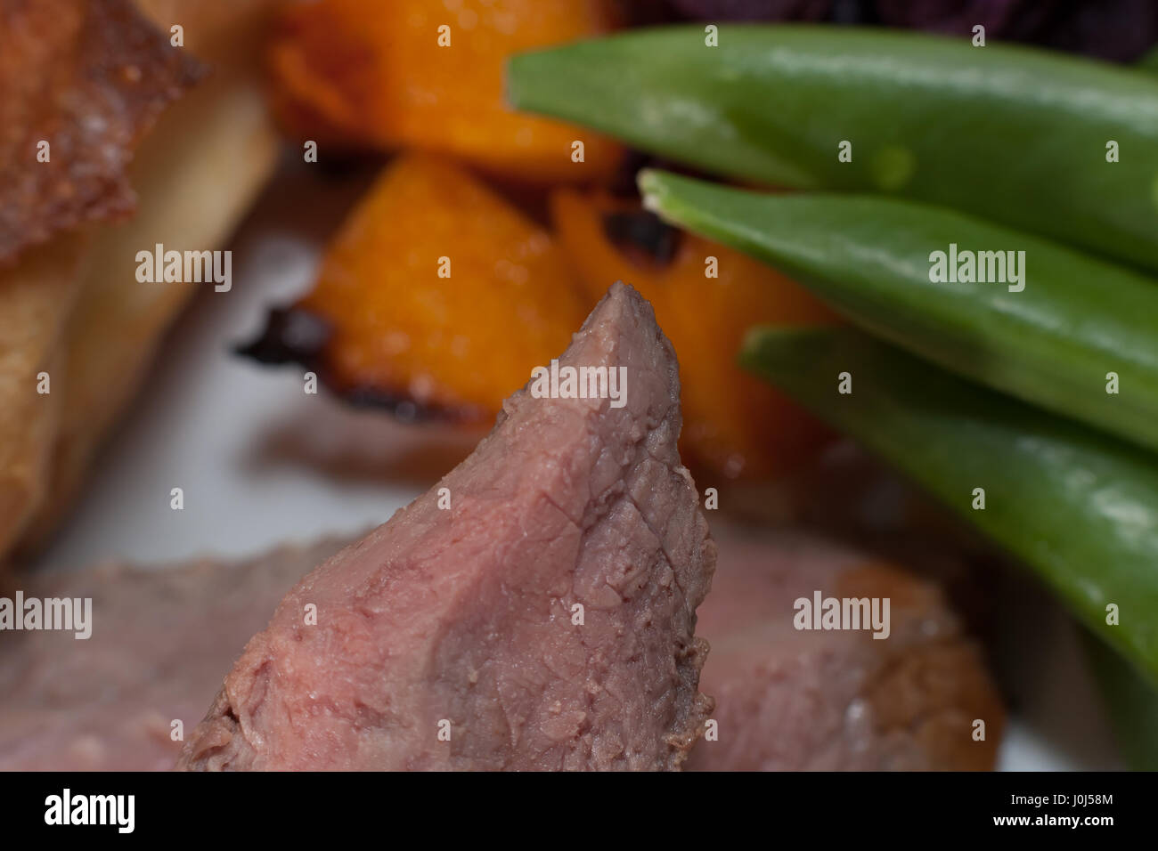 Food and Brandy Restaurant Service Stock Photo - Alamy