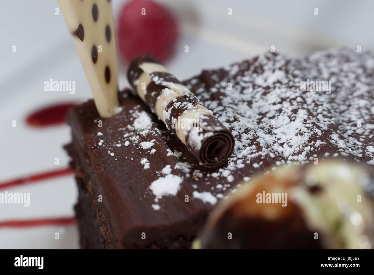 Food and Brandy Restaurant Service Stock Photo - Alamy