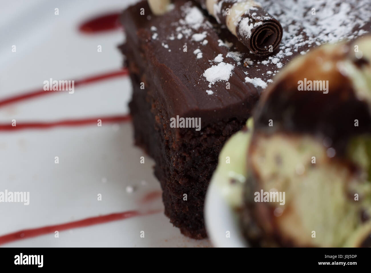 Food and Brandy Restaurant Service Stock Photo - Alamy