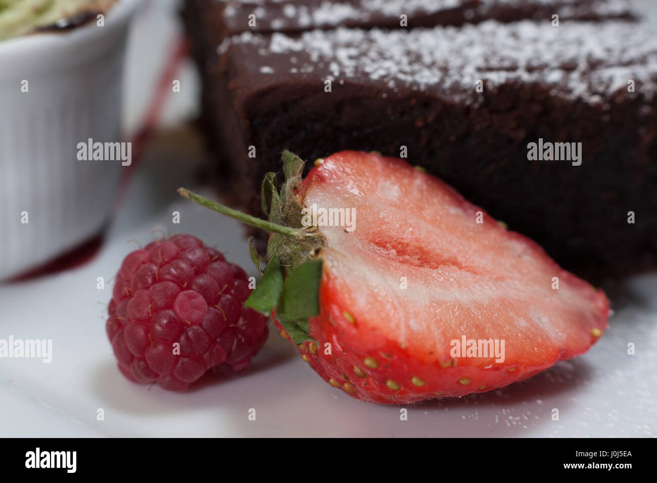 Food and Brandy Restaurant Service Stock Photo - Alamy