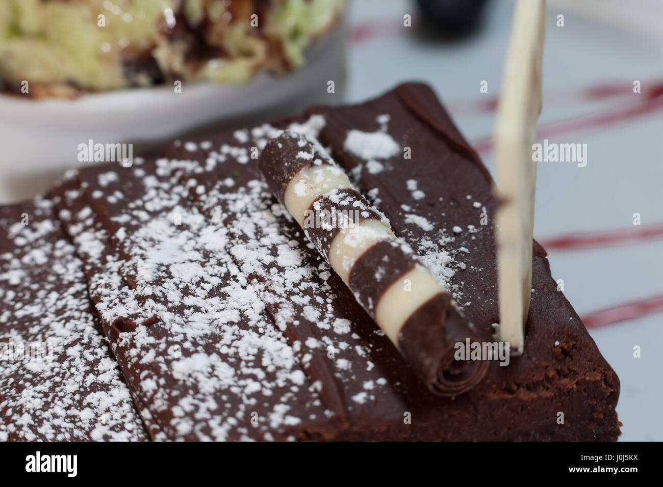 Food and Brandy Restaurant Service Stock Photo - Alamy