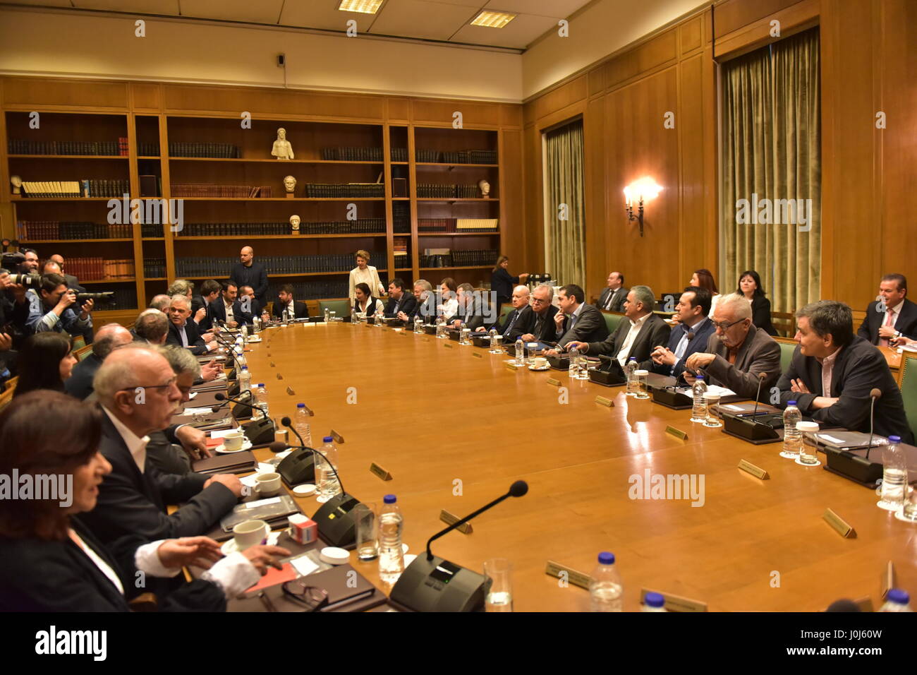 Athens, Greece. 13th Apr, 2017. View of the Cabinet of the Greek ...