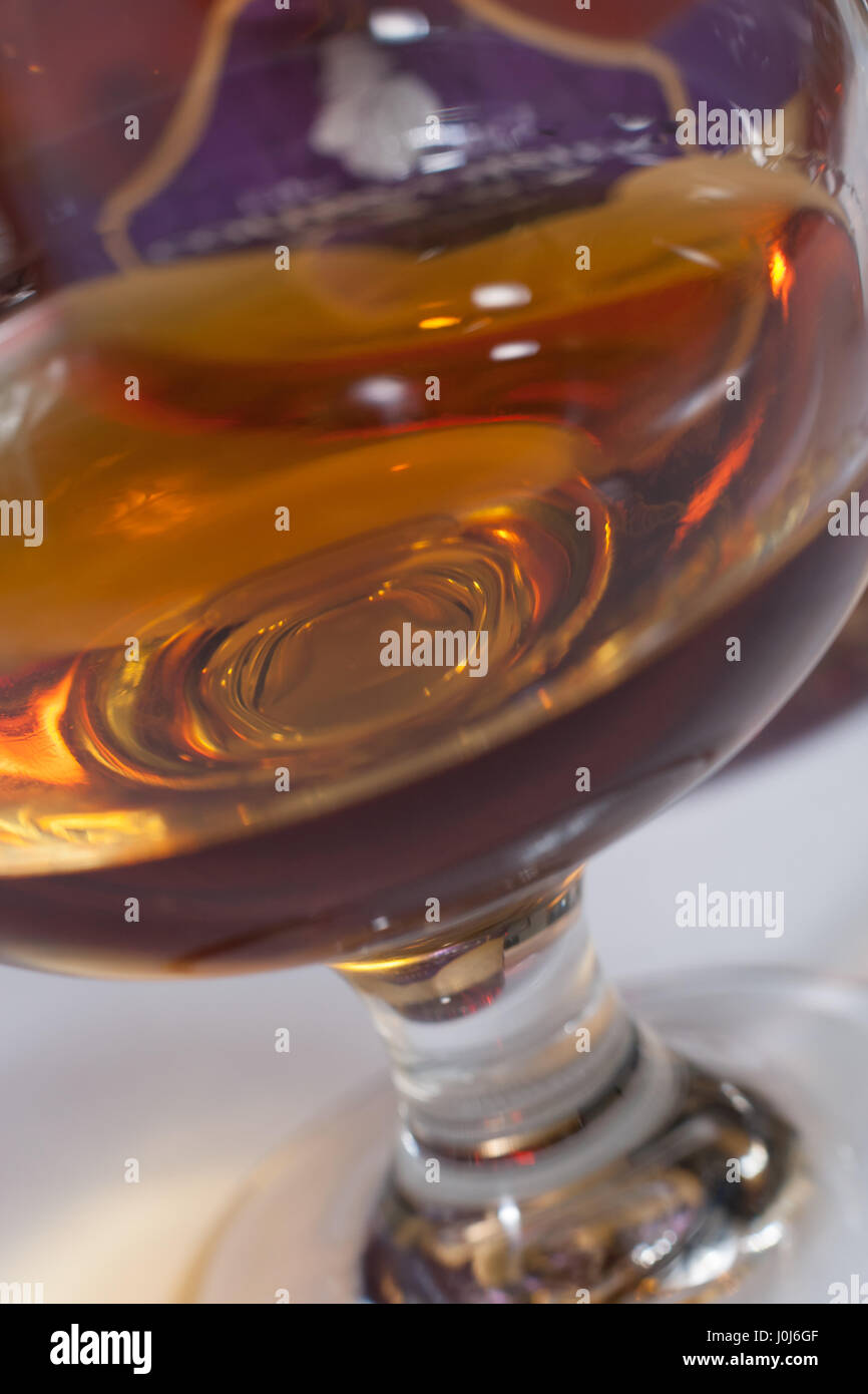 Food and Brandy Restaurant Service Stock Photo - Alamy