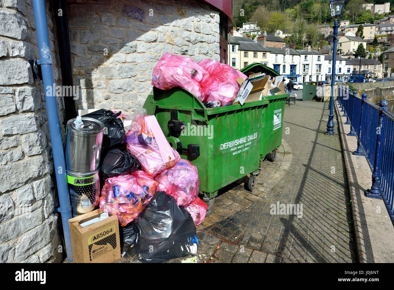 Waste management back street hi-res stock photography and images - Alamy