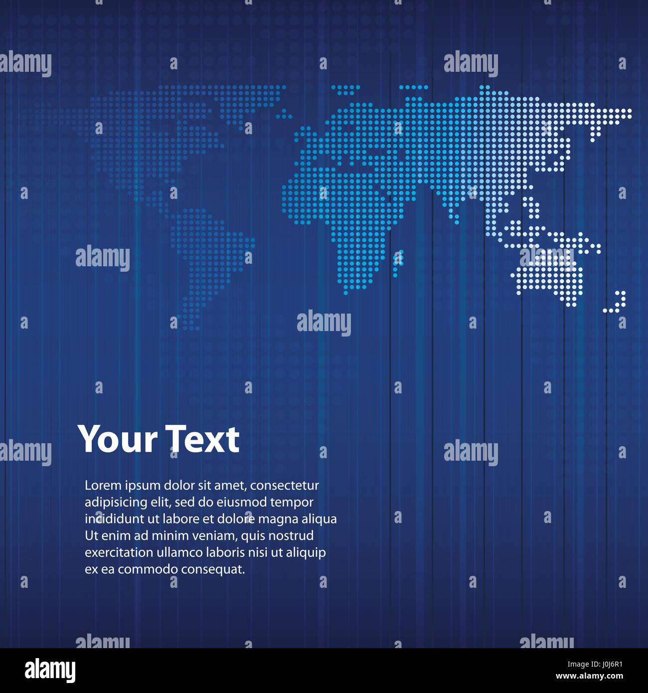 Fading in dotted world map hi-res stock photography and images - Alamy