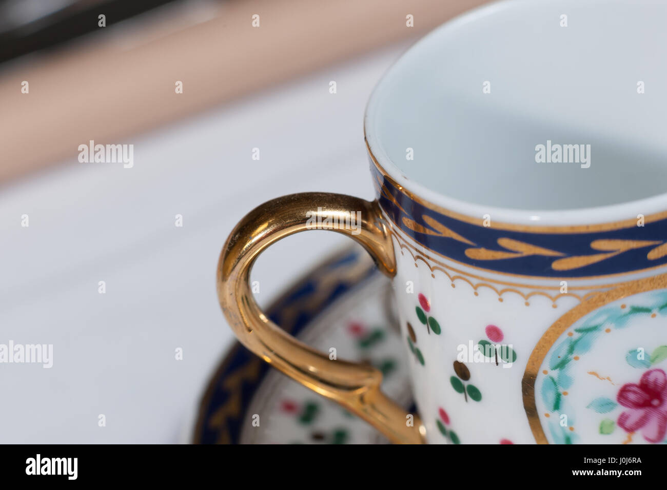 Food and Brandy Restaurant Service Stock Photo - Alamy