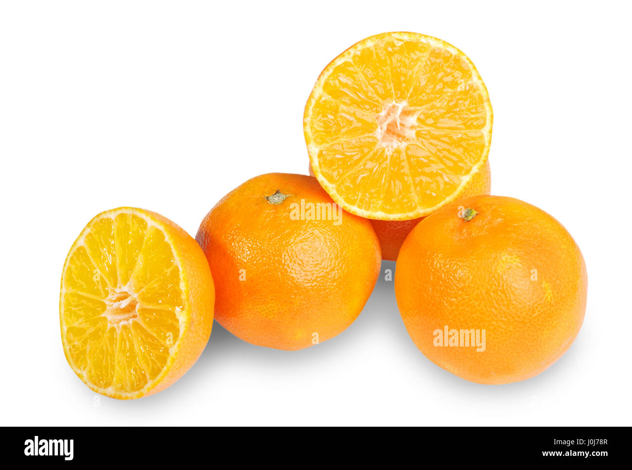 Mandarin isolated on white background Stock Photo - Alamy