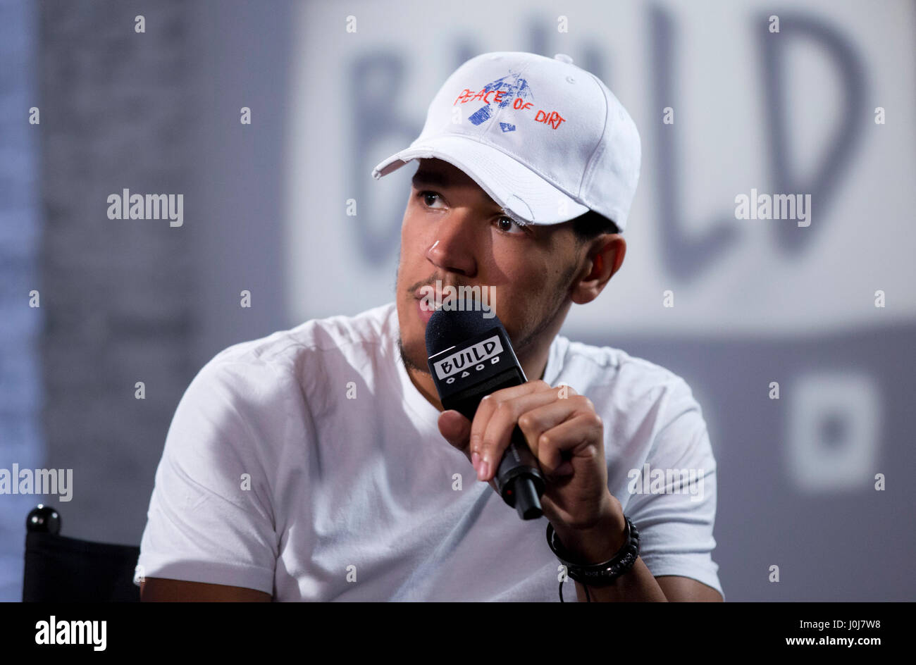 Luke McDermott from The Disciples speaks at an AOL BUILD Series LDN ...