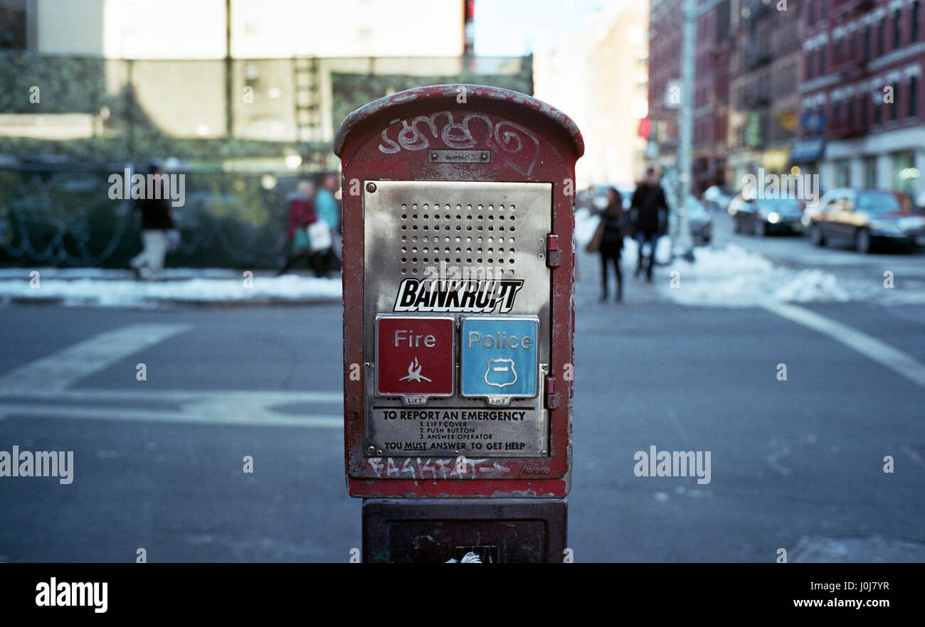 Call Box - Manhattan Stock Photo - Alamy