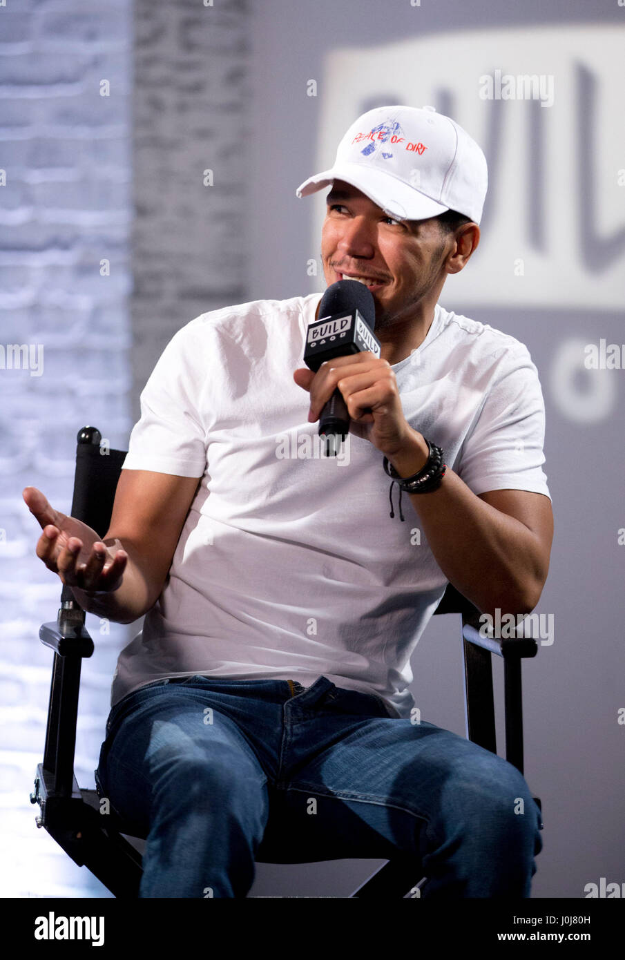 Luke McDermott from The Disciples speaks at an AOL BUILD Series LDN ...
