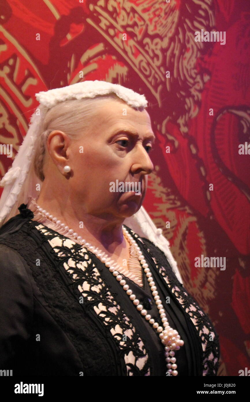 Queen Victoria, London, UK - 20 March 2017: wax figure of Queen ...
