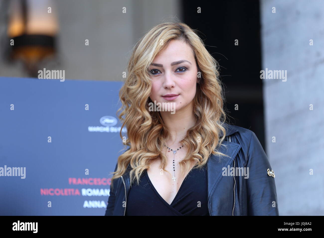 Rome, Italy. 13th Apr, 2017. Italian actress Roberta Scardola during ...