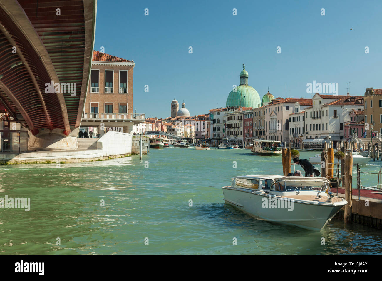 Spring day on Grand Canal in Venice, Italy Stock Photo - Alamy