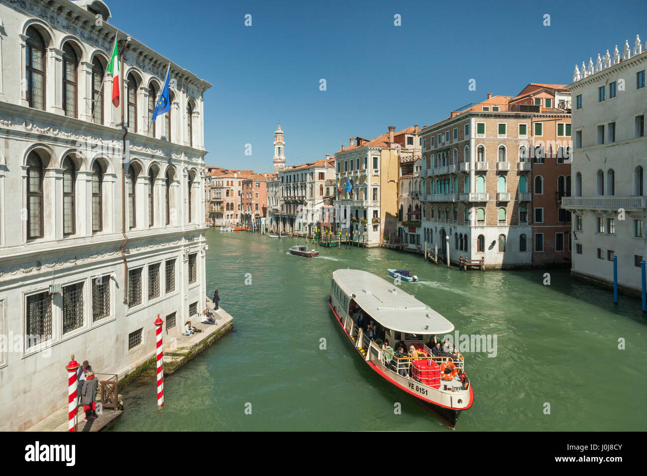 Spring afternoon on Grand Canal in Venice, Italy Stock Photo - Alamy
