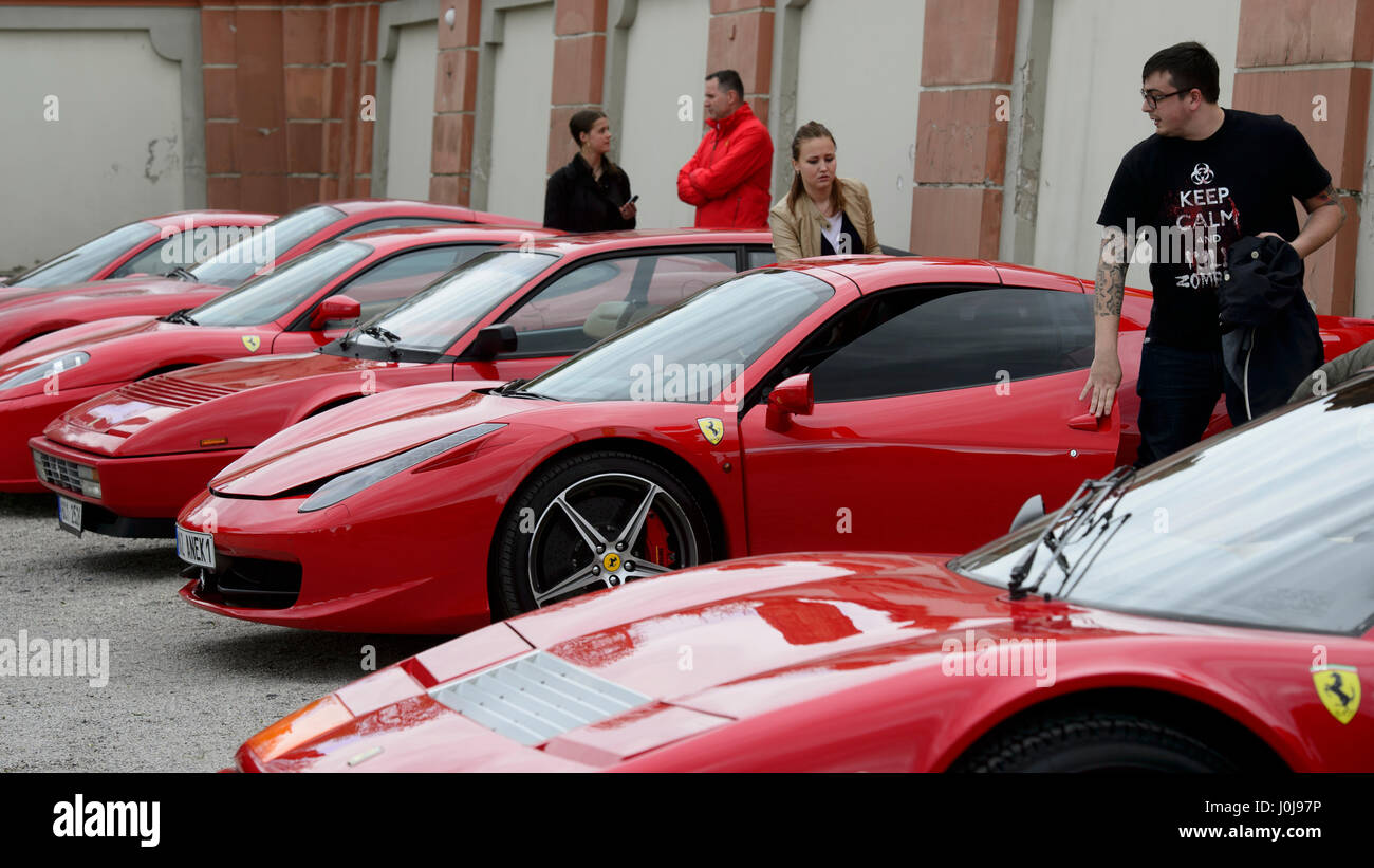 Meeting of Ferrari cars, 70th anniversary Stock Photo - Alamy