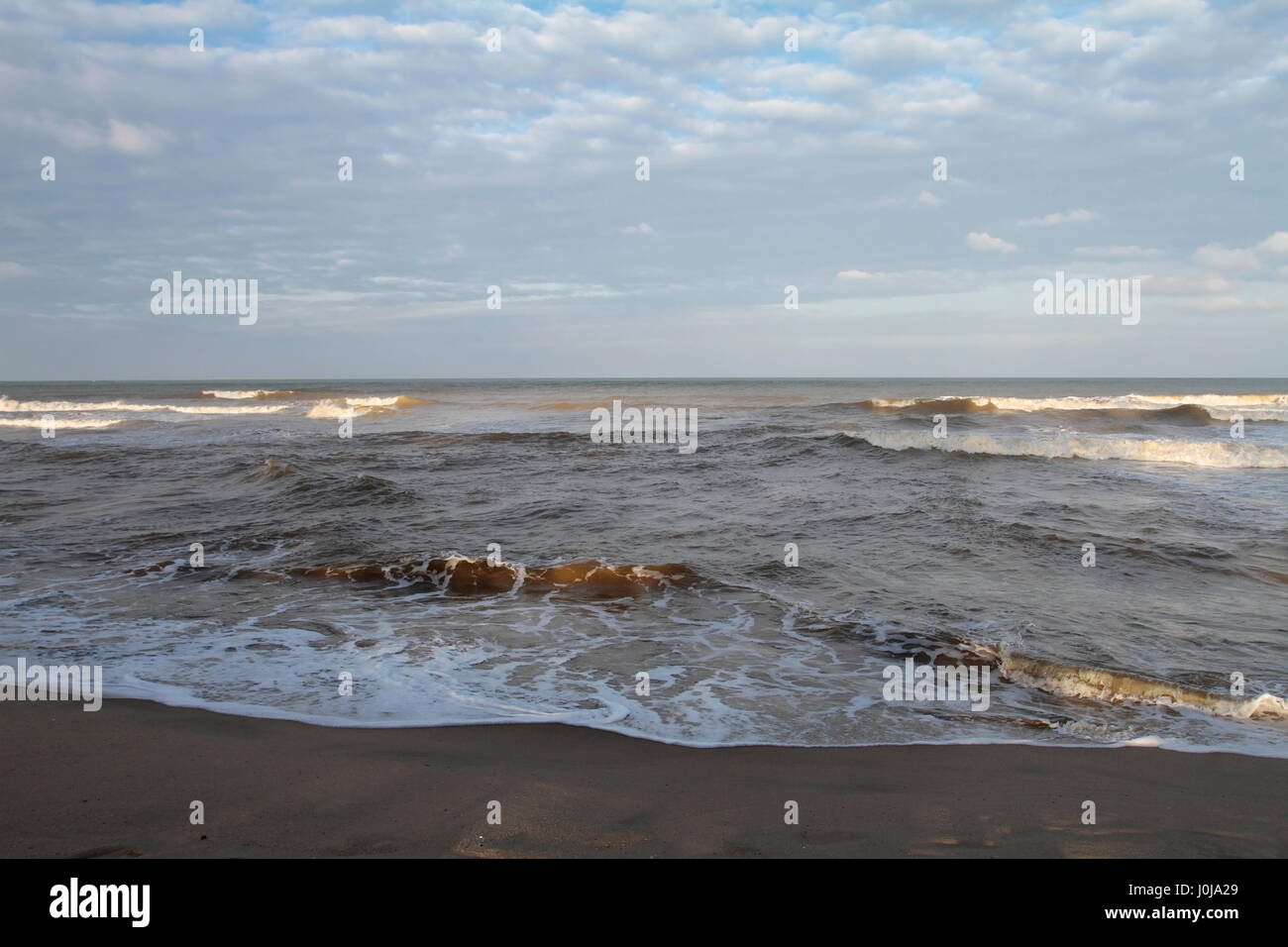 Rip currents clearly seen from the beach Stock Photo - Alamy