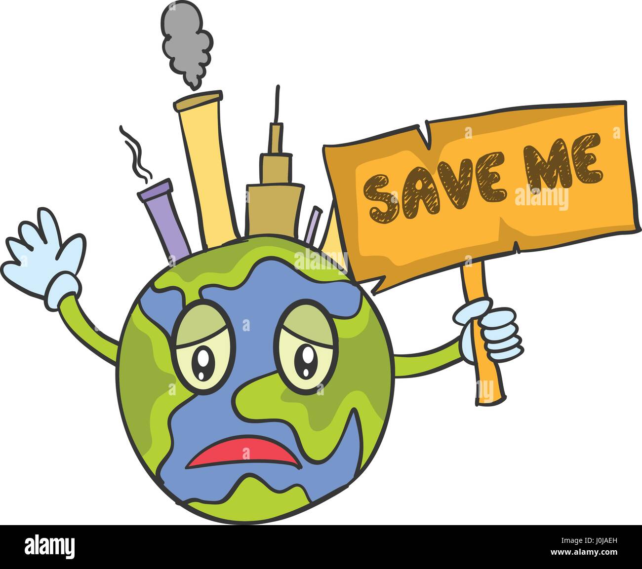 Save world cartoon design Stock Vector Image & Art - Alamy