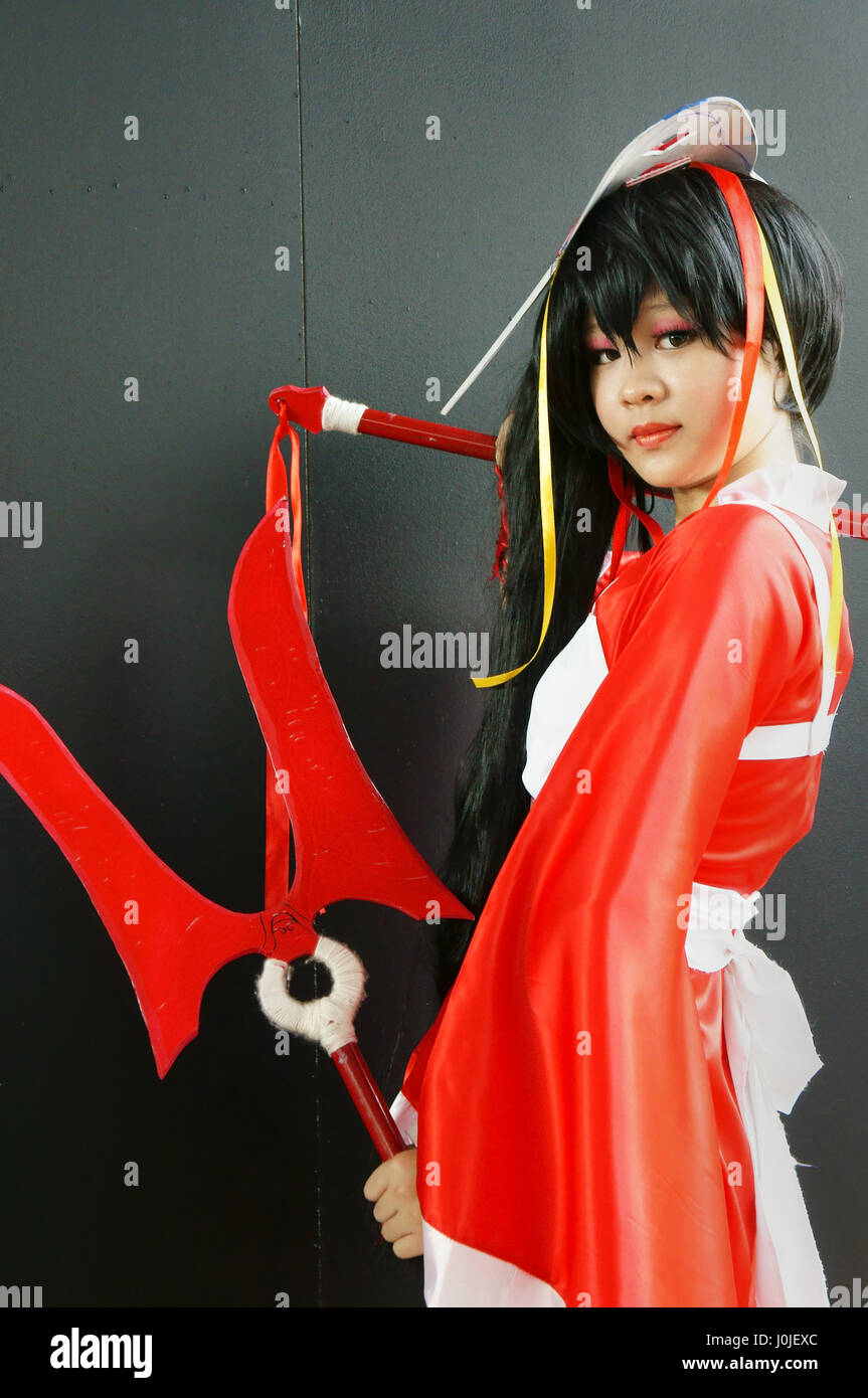 HO CHI MINH CITY, VIET NAM, Asian girl transformed into beautiful comic ...