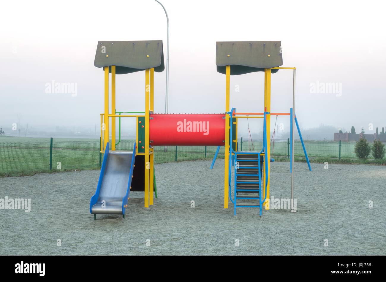 Slide playground children hi-res stock photography and images - Alamy