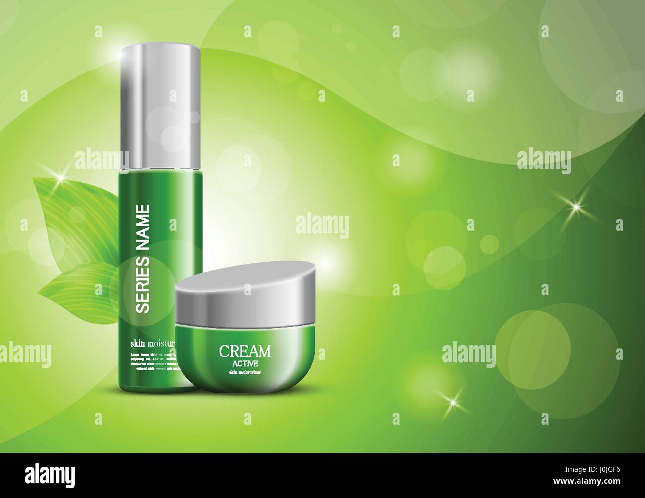 Cosmetic products ads design template Stock Vector Image & Art - Alamy