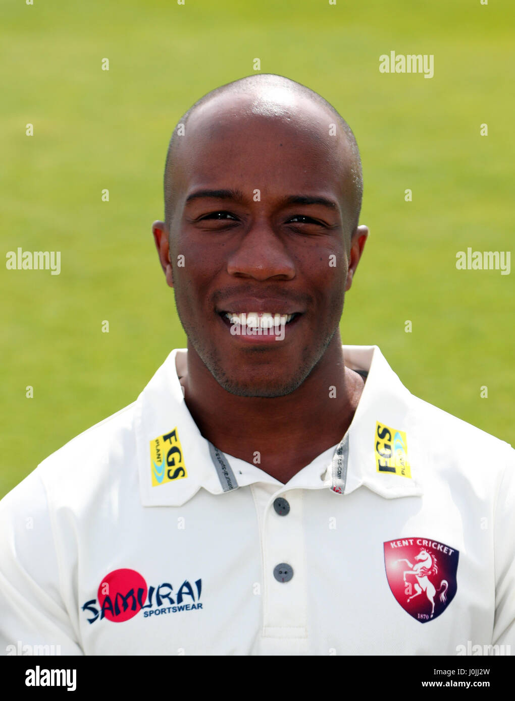 Daniel Bell-Drummond during the photocall at Canterbury, Kent Stock ...