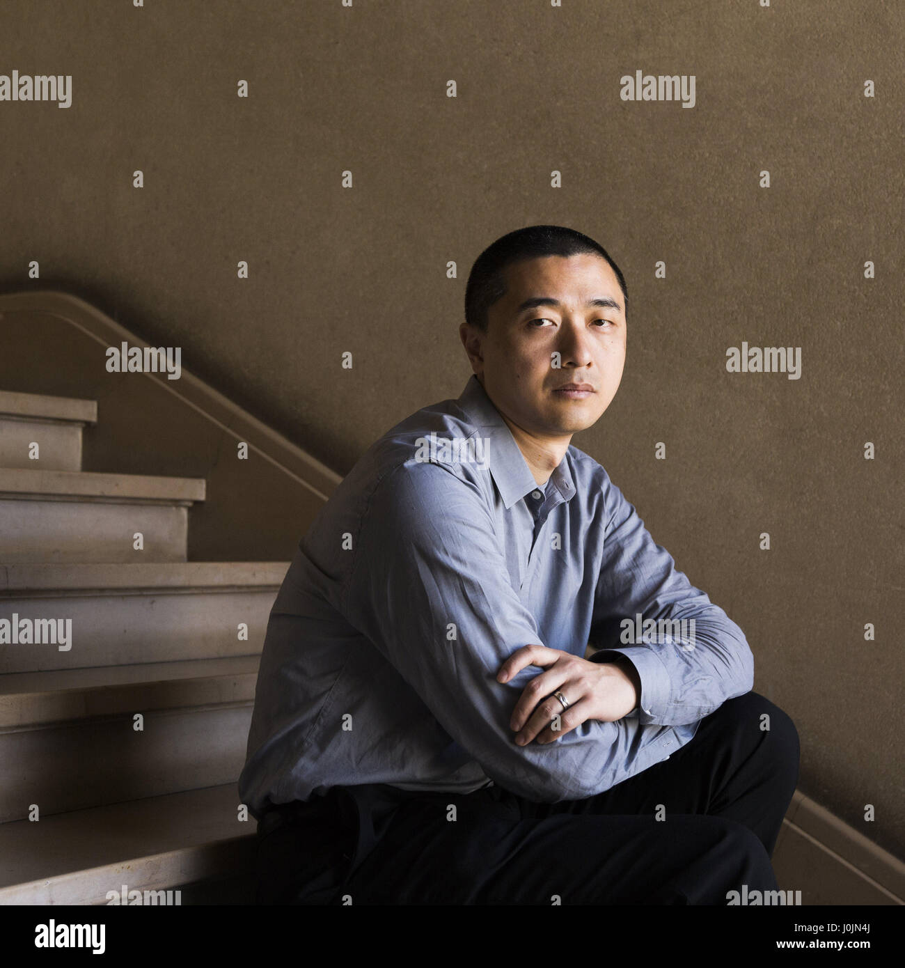 Portrait of Ken Liu 10/09/2016 ©Philippe Matsas Stock Photo - Alamy