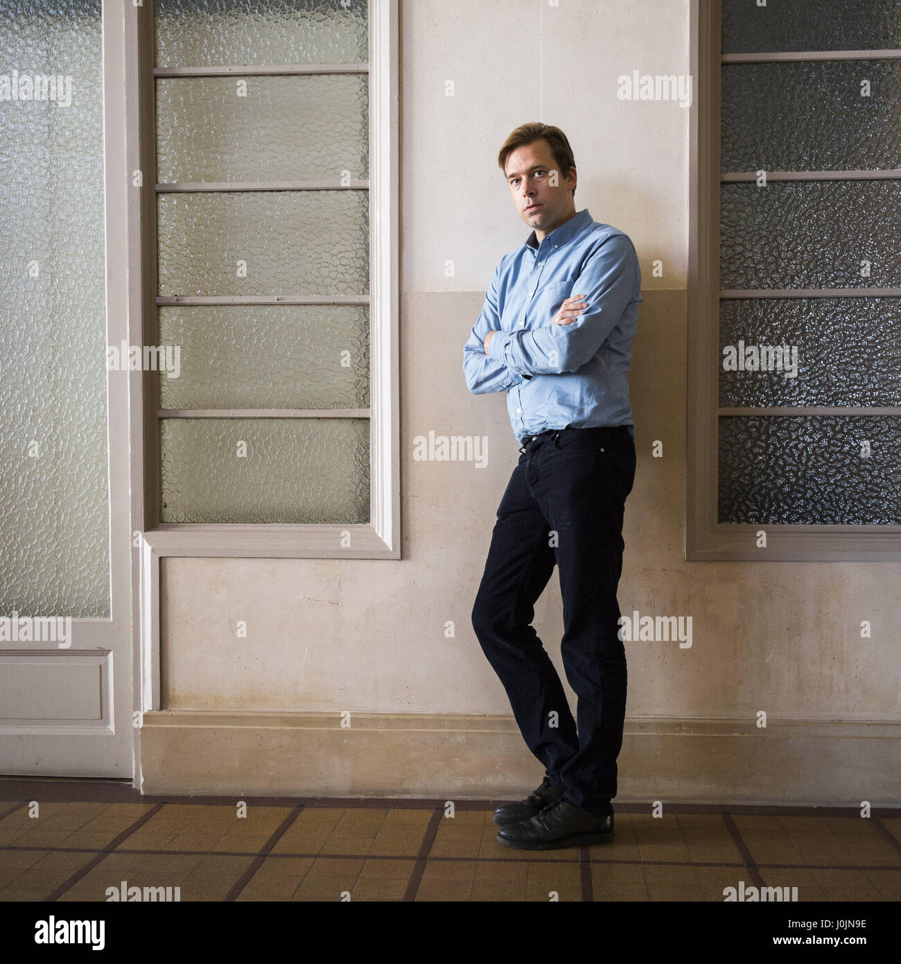 Portrait of Christopher Bollen 10/09/2016 ©Philippe Matsas Stock Photo ...