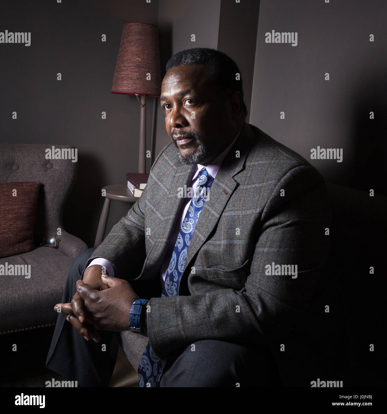 Portrait of Wendell Pierce (actor) 23/10/2016 ©Philippe Matsas Stock ...