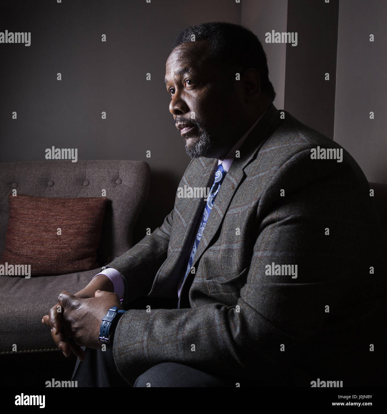 Portrait of Wendell Pierce (actor) 23/10/2016 ©Philippe Matsas Stock ...