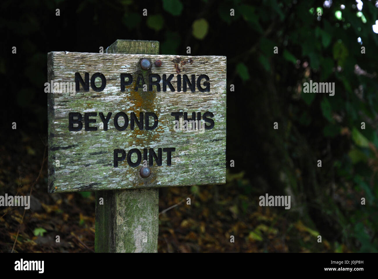 no parking sign, Manaton Dartmoor UK Stock Photo - Alamy