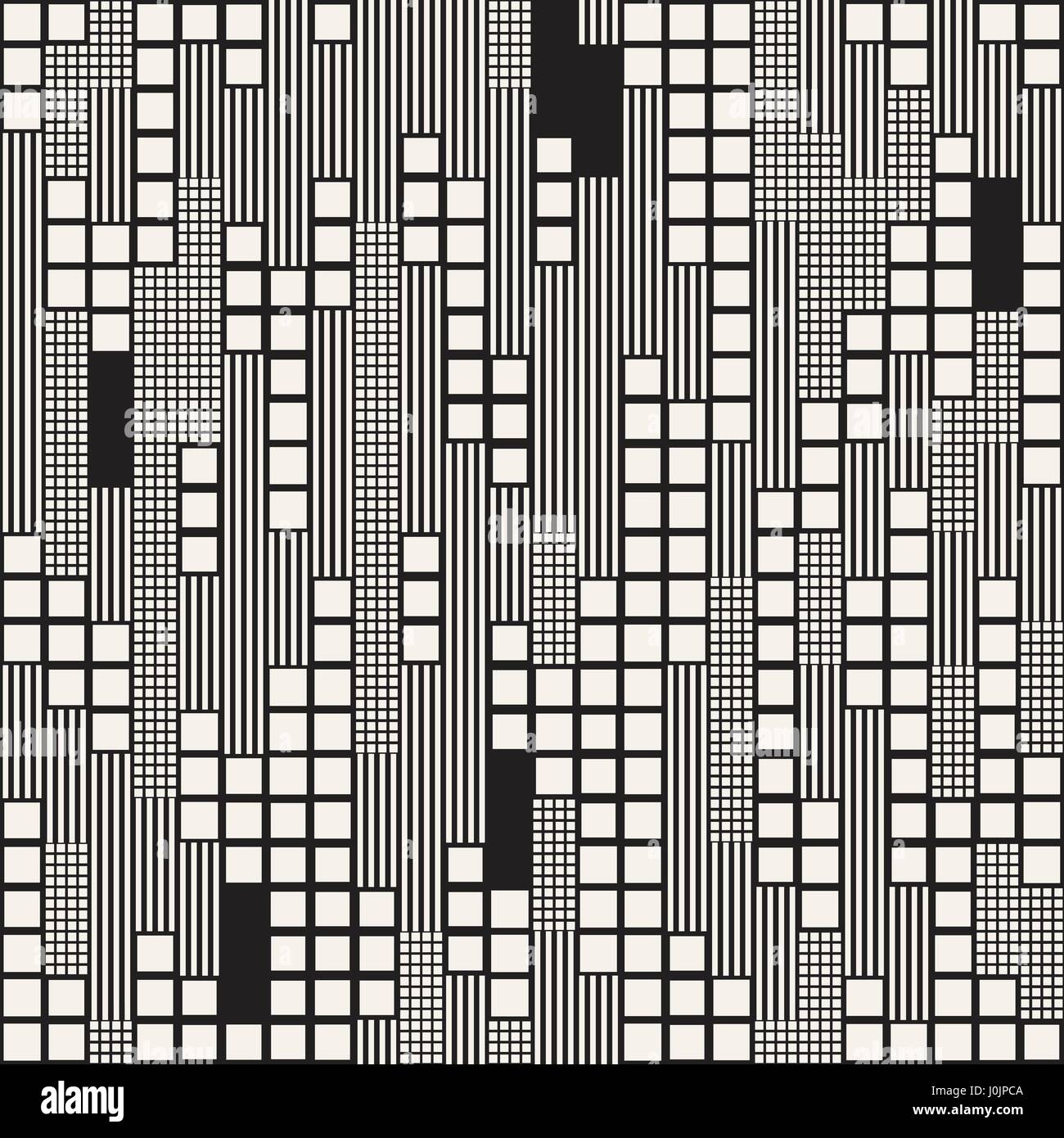 Modern Stylish Halftone Texture. Endless Abstract Background With Random Size Squares. Vector ...