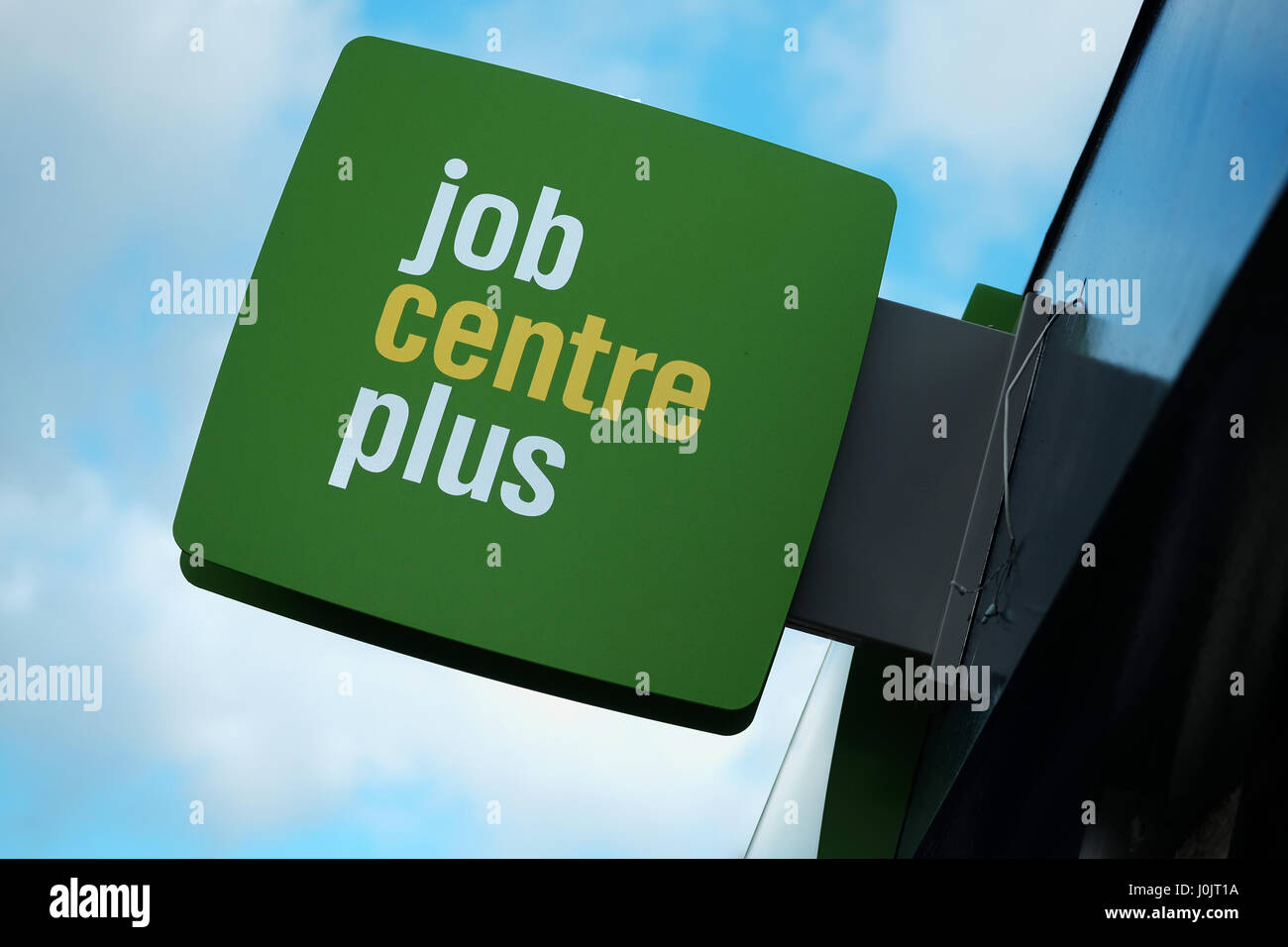 Job centre sign Stock Photo - Alamy