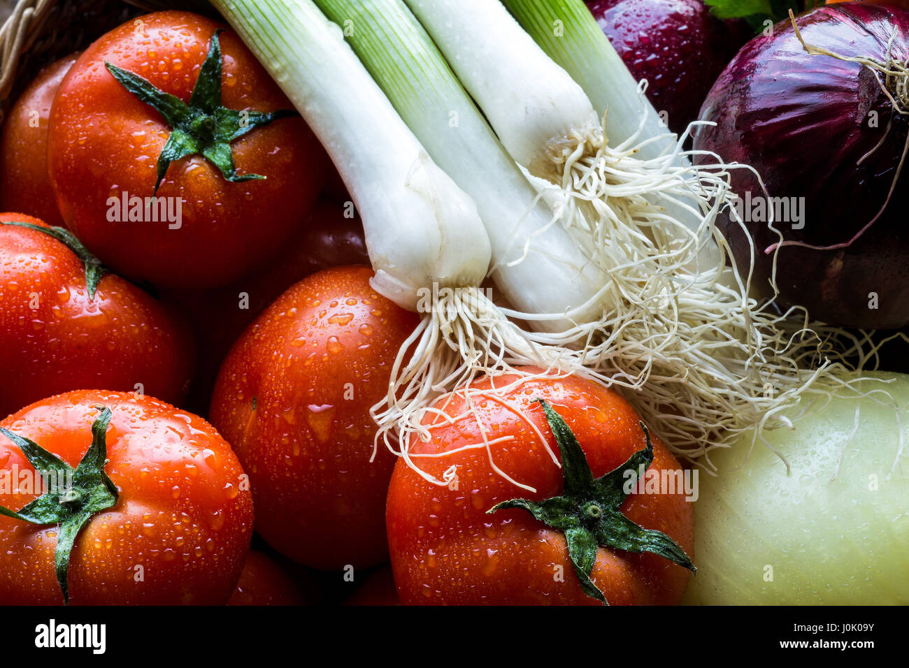 Organic pepper red vegetable water you are what you eat hi-res stock ...