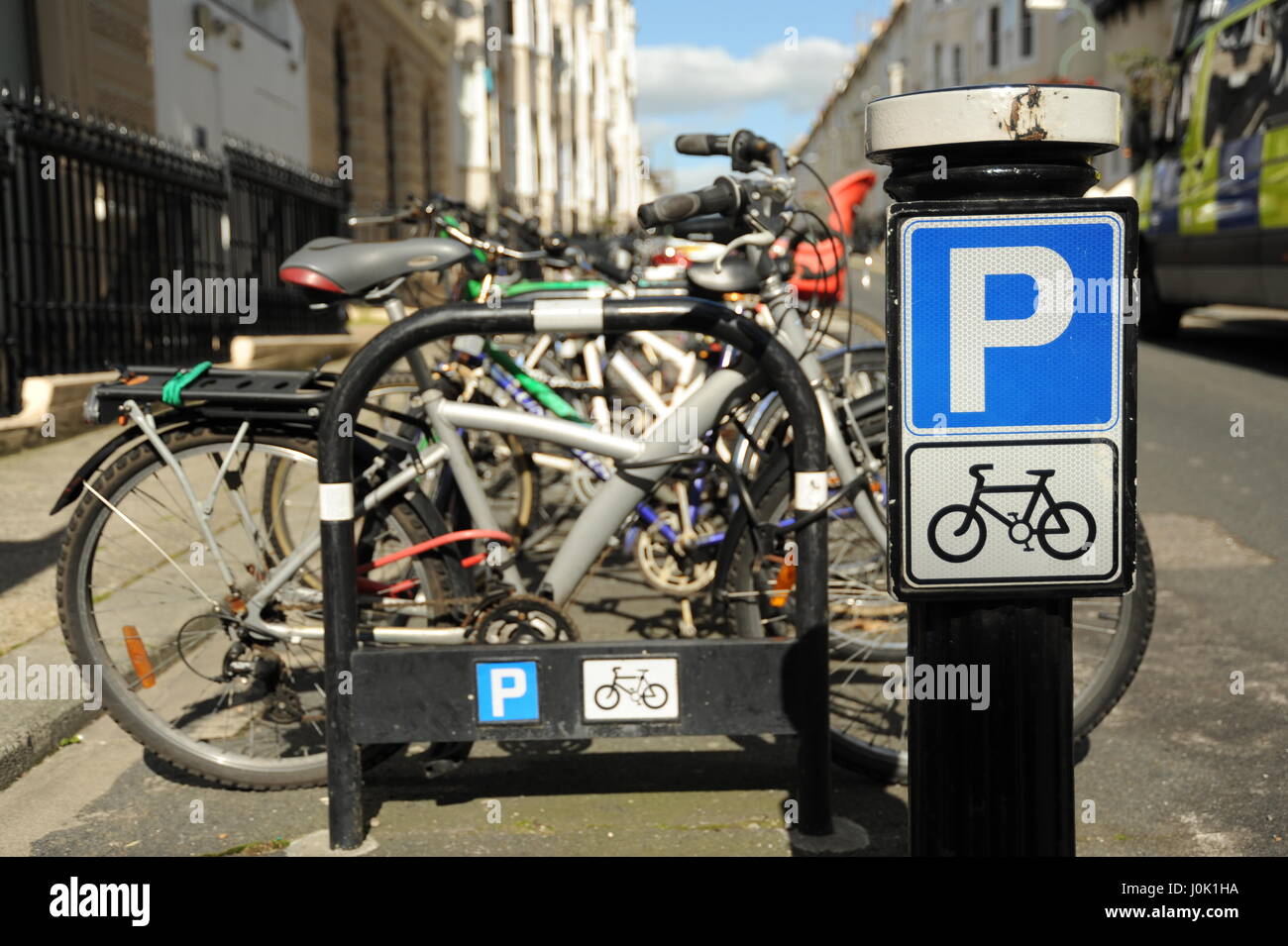 Cycle parking area hi-res stock photography and images - Alamy